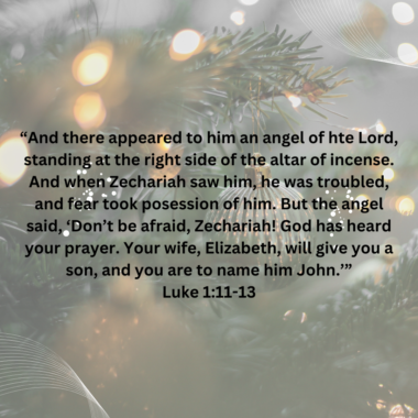 Hope Awakening: Zechariah’s Prayer – #From God Not Her